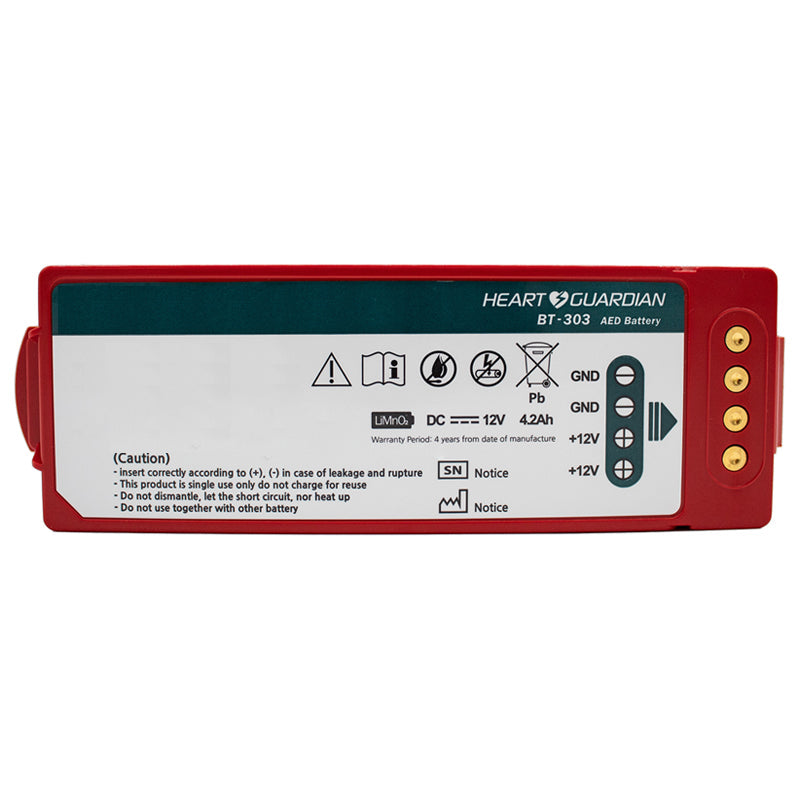 Heart Guardian Defibrillator Batteries - Reliable AED Power ...