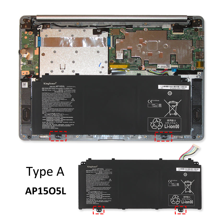 Laptop Battery For Acer Spin 5 SP513-52N Series 53.9WH 11.55V ...