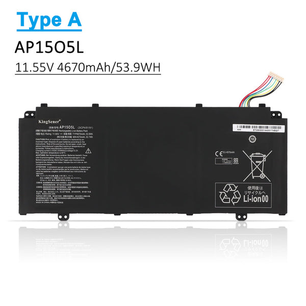 Replacement Battery For Acer S13 S5-371 Series 53.9WH 11.55V ...
