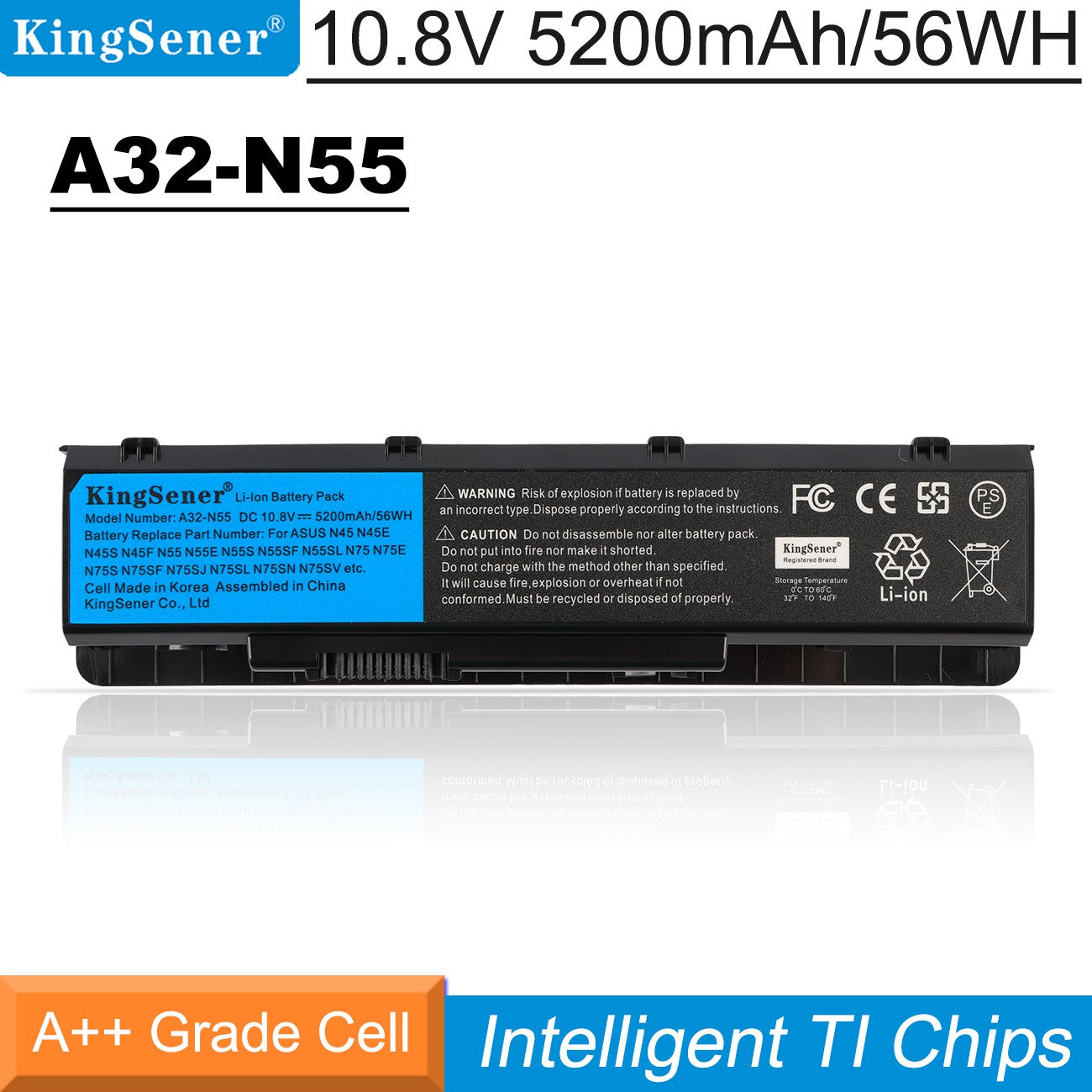 A32-N55 56WH laptop battery For ASUS N45 Series – BatteryMall.com
