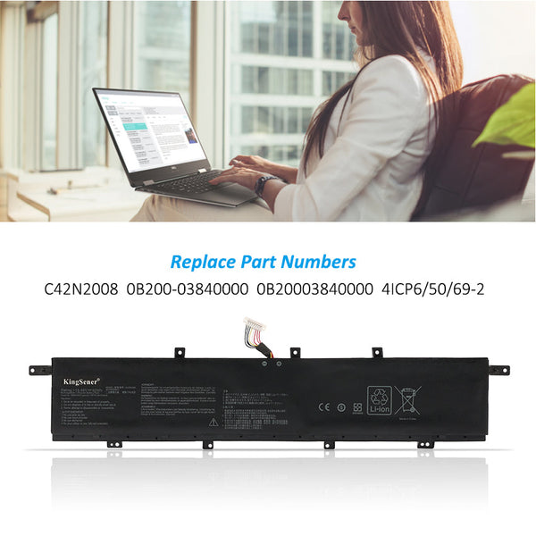 Asus ZenBook Pro Duo UX582LR-H2025R UX582LR-XS94T Battery - BatteryMall.com