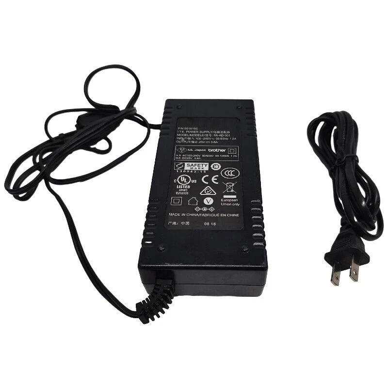 PA-AD-001 Power Adapter For Brother QL-820NWB QL-820NWBC QL-810W ...