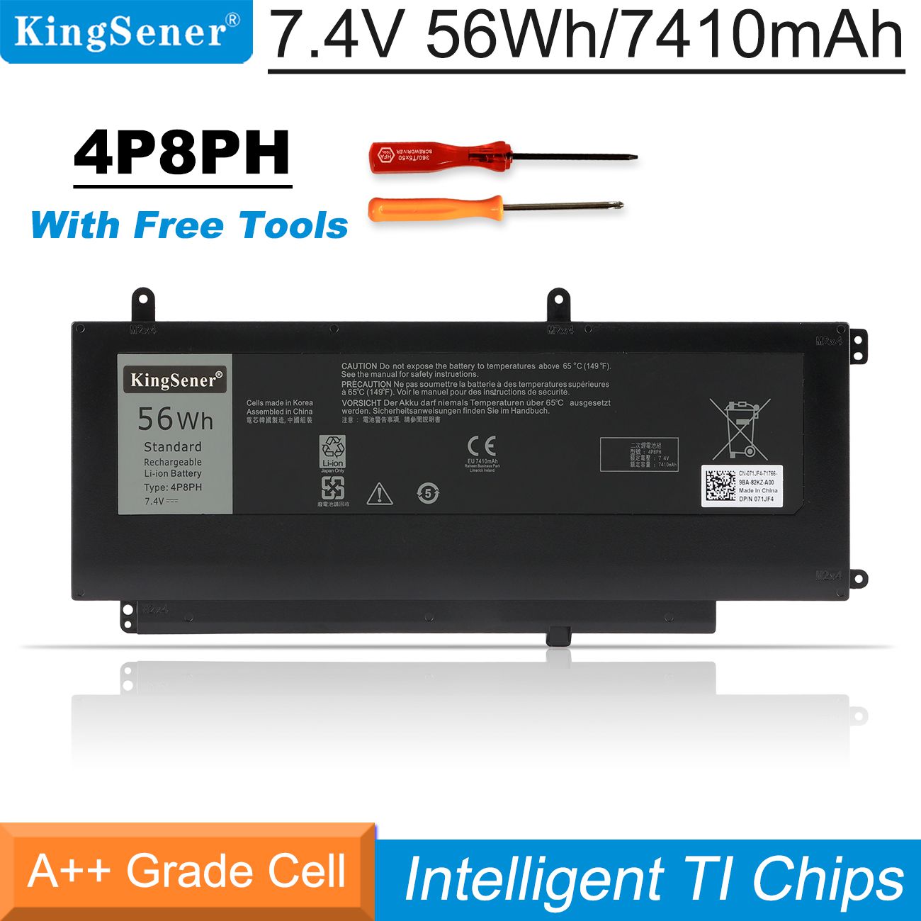 DELL Inspiron 4P8PH D2VF9 G05H0 Battery 7.4V 56Wh – BatteryMall.com