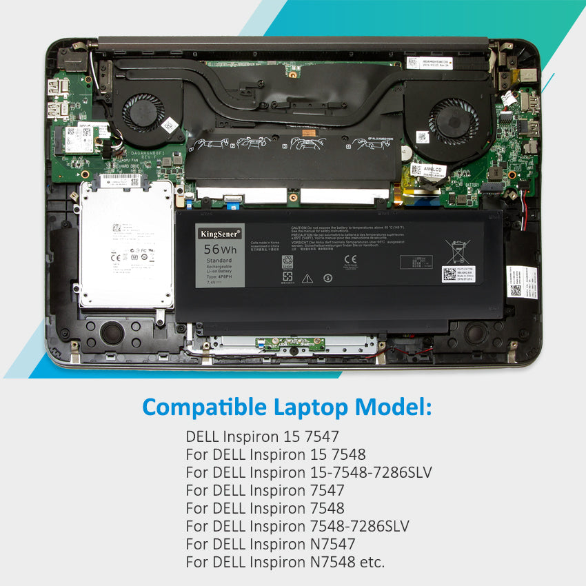 DELL Inspiron 4P8PH D2VF9 G05H0 Battery 7.4V 56Wh - BatteryMall.com