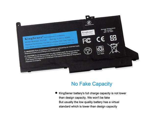 Kingsener Brand DJ1J0 Laptop Battery Replacement For DELL Latitude ...