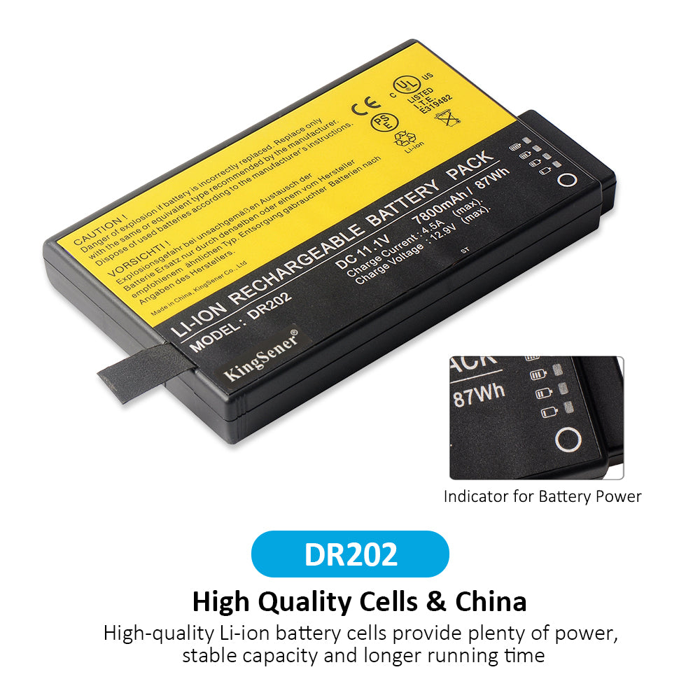 9 Cells 7800mAh DR202 Battery Replacement for Medical Equipment – BatteryMall.com