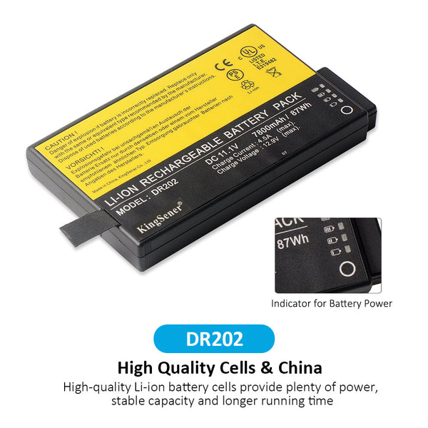 DR202 Battery For Li202S Li202S-60 Li202S-66 Li202S-72 87WH 11.1V ...