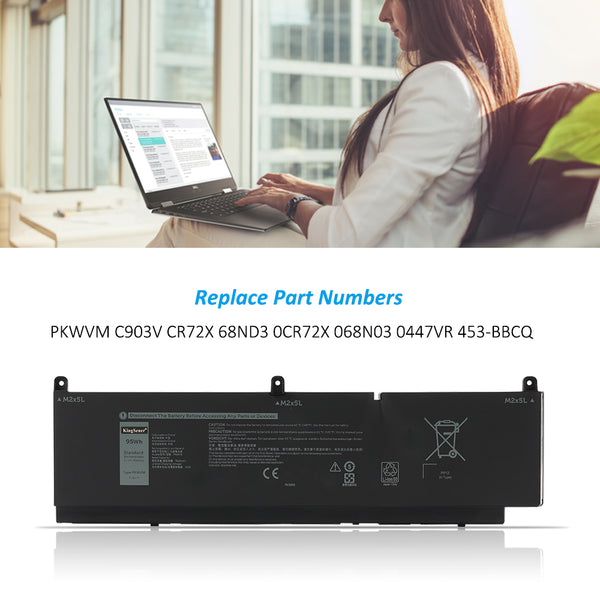 Dell PKWVM C903V CR72X 68ND3 0CR72X Battery - BatteryMall.com