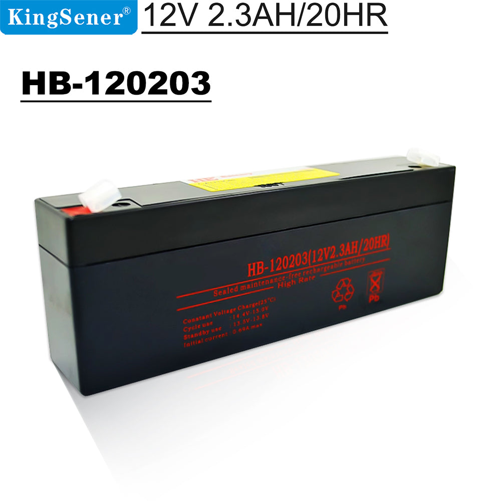 HB-120203 12V 2.3AH Plumbic Acid Storage Battery 20HR – BatteryMall.com