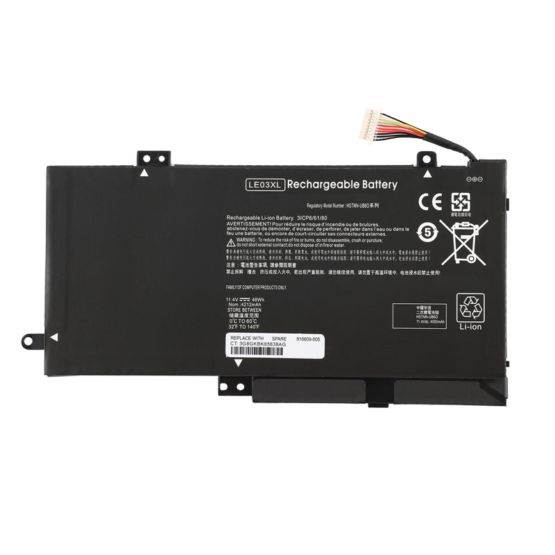 11.4V 48Wh Laptop Battery LE03XL For HP Battery Factory – BatteryMall.com