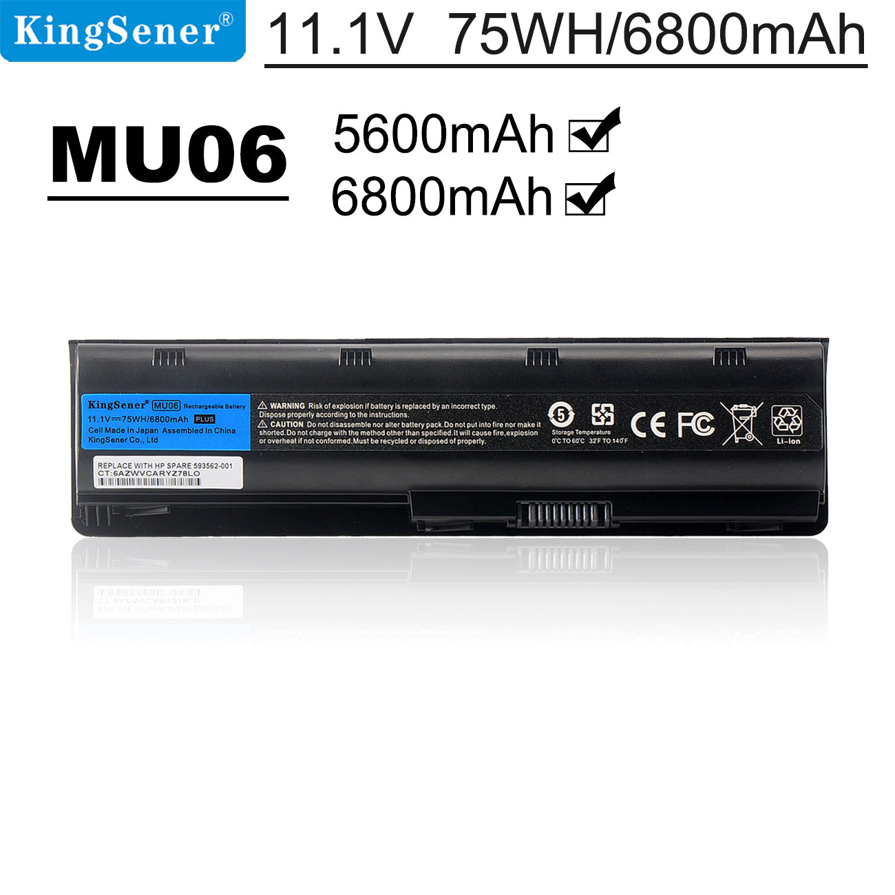 MU06 HP Pavilion G4 G6 G7 Battery 5600mAh HSTNN-Q60C Presario CQ42 CQ62 ...