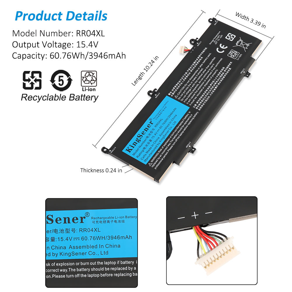 RR04XL Laptop Battery For HP Spectre X360 13-AW series - BatteryMall.com