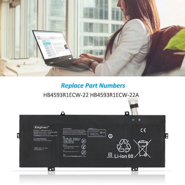 Huawei MateBook 14 HB4593R1ECW-22 HB4593R1ECW-22A Battery - BatteryMall.com
