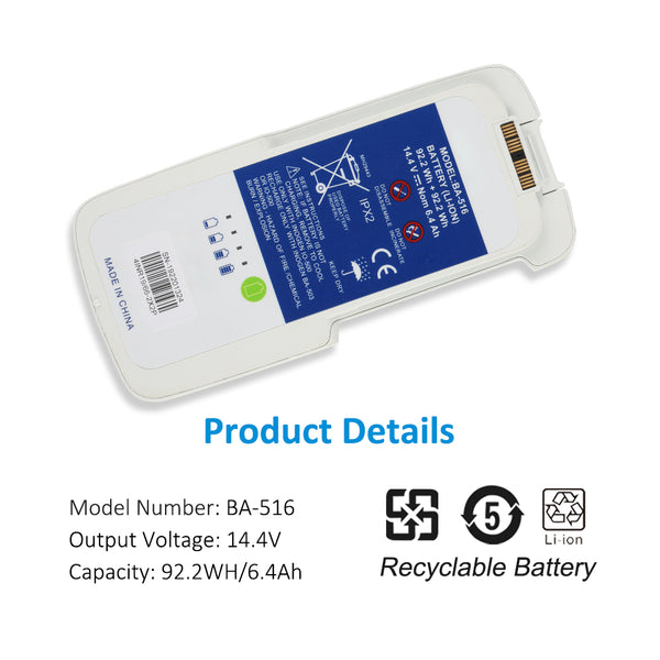 BA-516 Inogen One G5 Oxygen Battery - Portable Concentrator 92.2WH Li ...