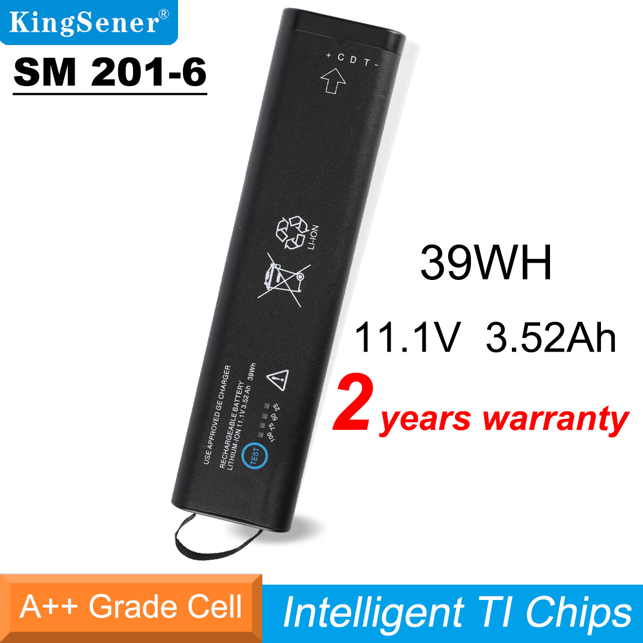 KingSener SM Energy SM201-6 Battery for GE Marquette Monitors ...