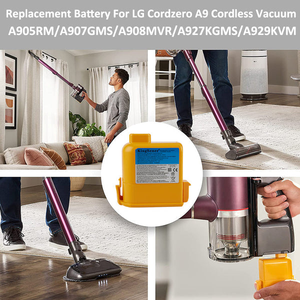 LG Cordzero A9 Cordless Vacuum Battery | EAC63382204 - BatteryMall.com