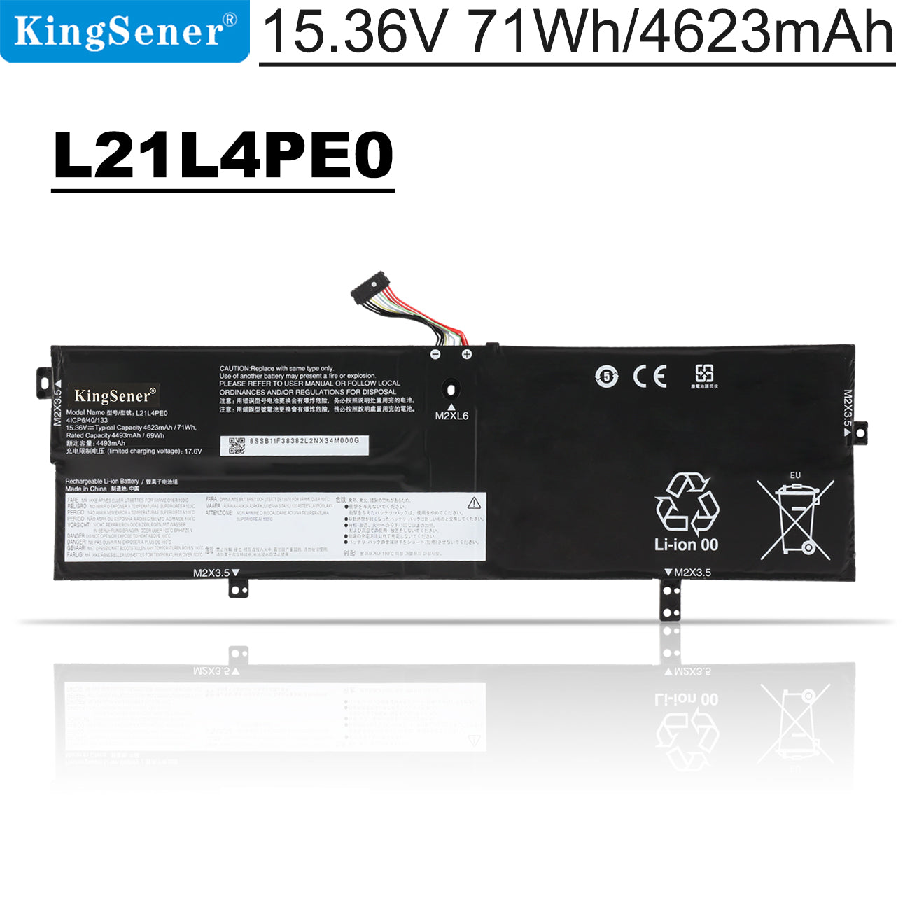 Battery For Lenovo L21L4PE0 4ICP6/40/133 SB11F38382 15.36V 71Wh ...