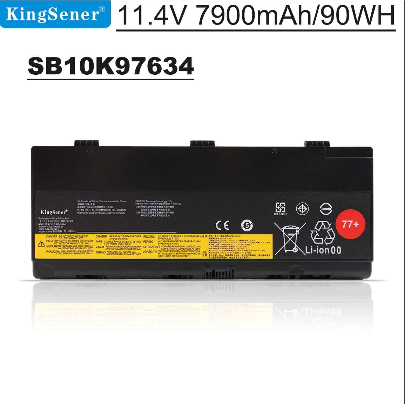 00NY490 Battery for Lenovo ThinkPad P50 P51 P52 - 90Wh Li-ion ...