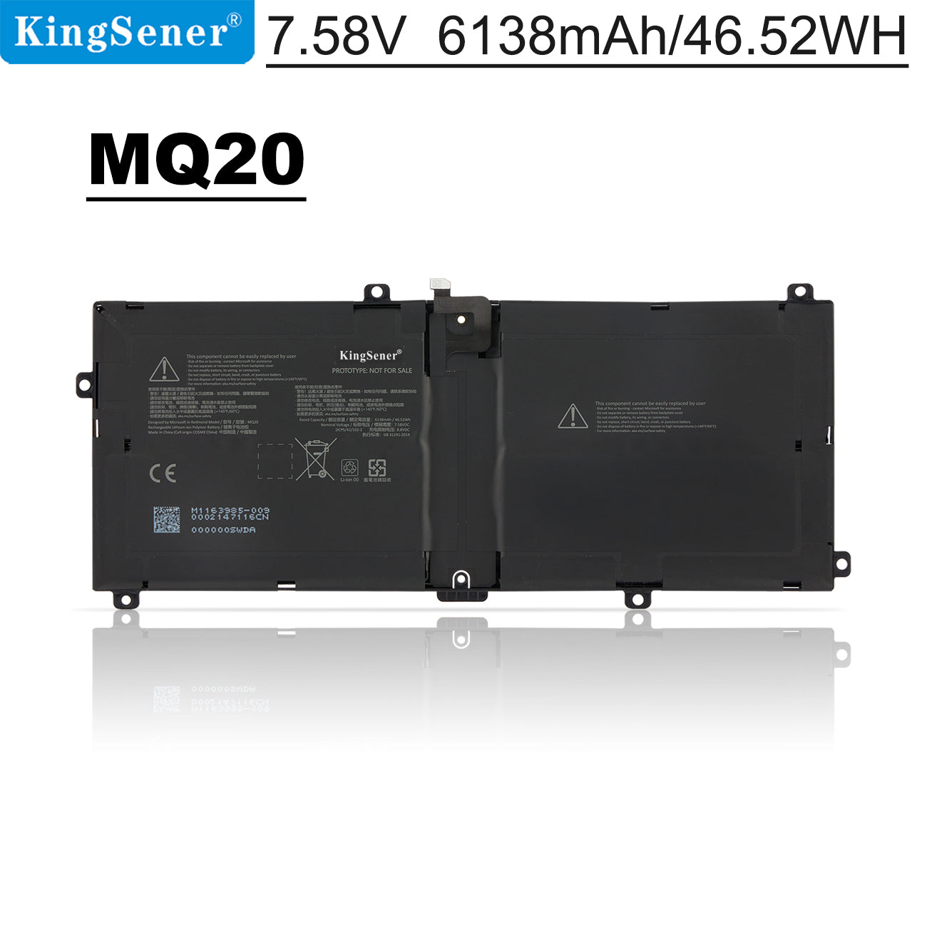 Kingsener MQ20 Laptop Battery For Microsoft Surface Pro 9 2032 ...