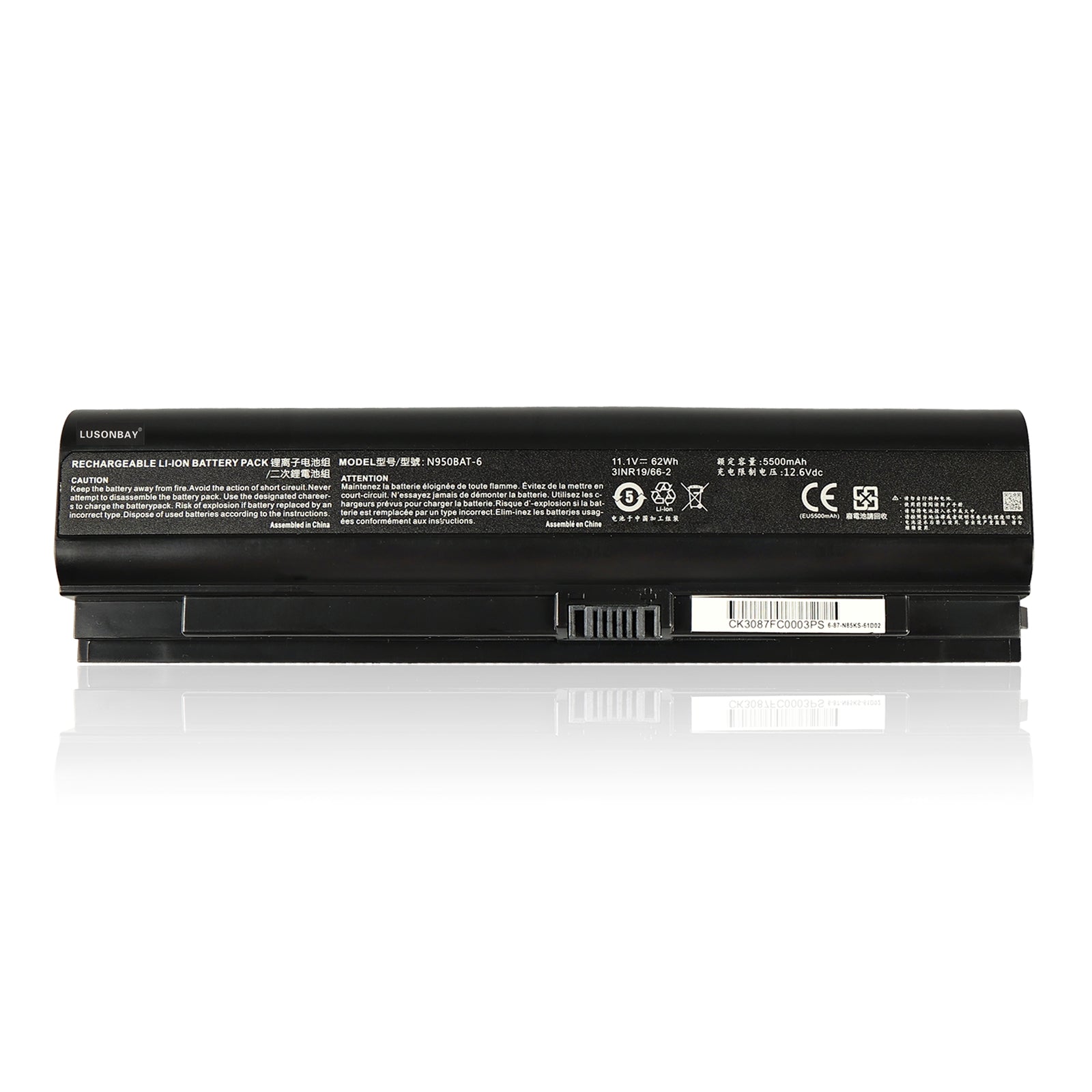 LUSONBAY N950BAT-6 Laptop battery For Hasee ZX7-CP5G ZX7-CT5DA ZX8-CT5 ...