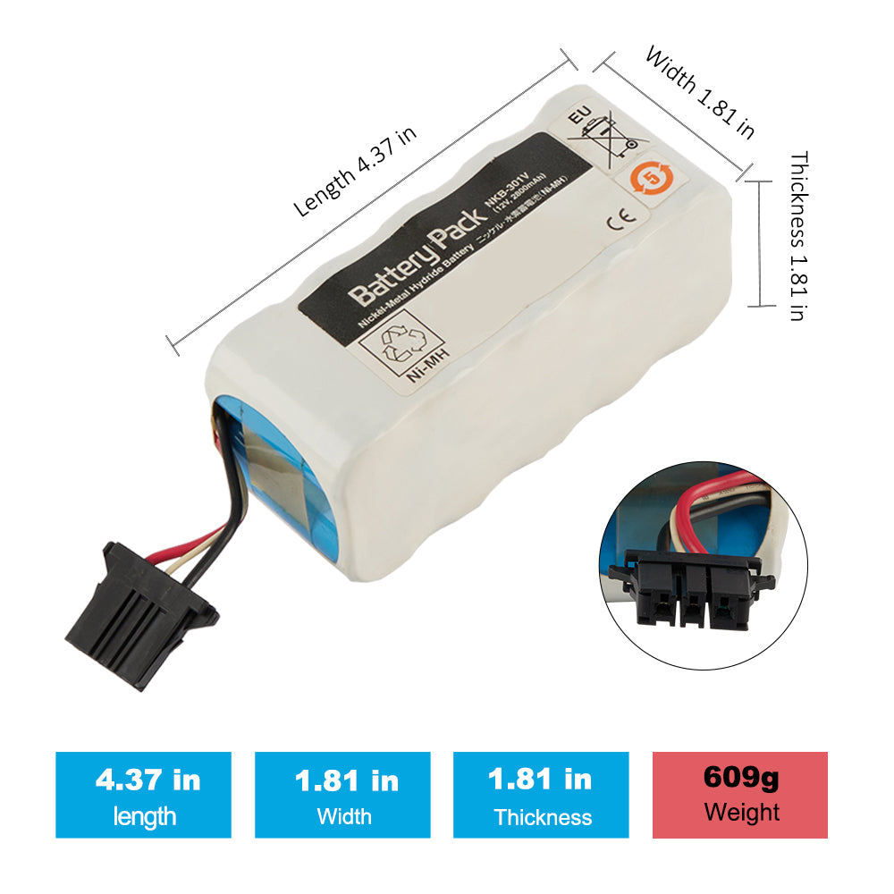 NKB-301V Defibrillator Battery Pack For NIHON KOHDEN TEC-7721 ...