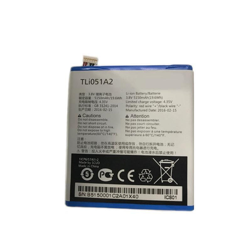 TLI051A2 Replacement Battery For Alcatel One Touch Link Y854VB EE60 ...