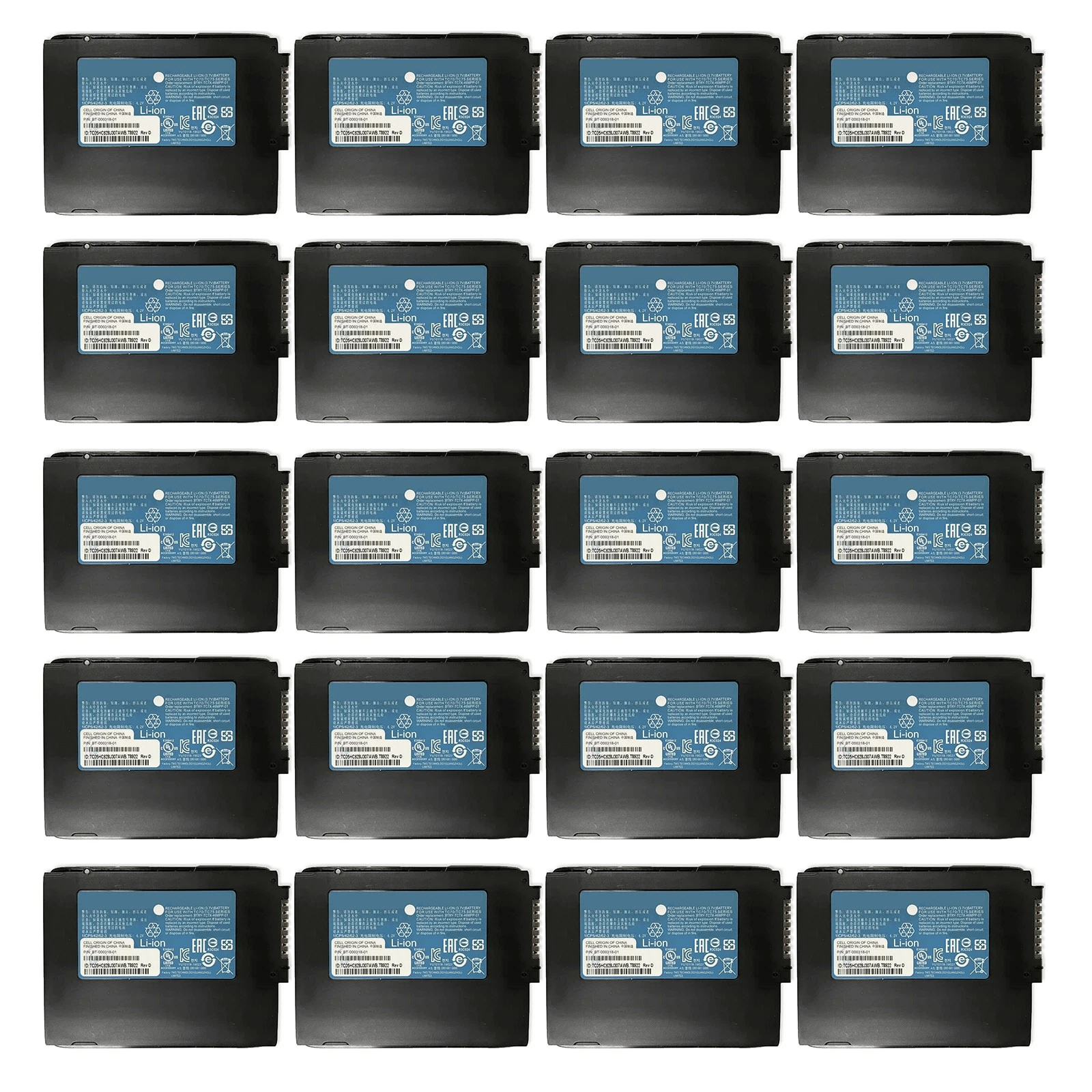 20-Packs Zebra Symbol TC70 TC75 TC75AH Battery 4620mAh – BatteryMall.com