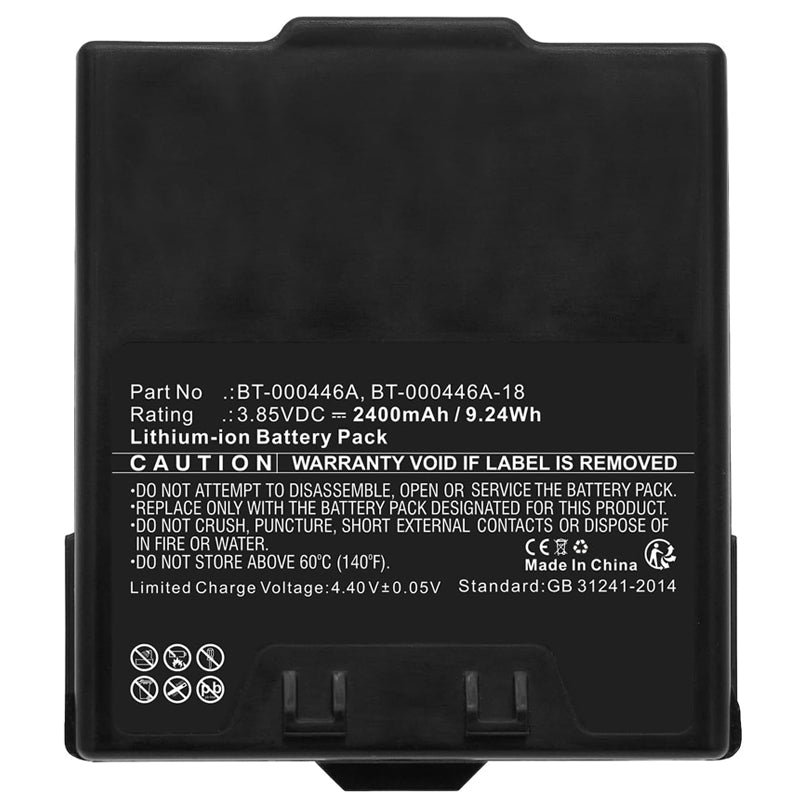 BT-000446A バーコードスキャナーバッテリー Zebra WS50 WS5000モバイルコンピューター用 – BatteryMall.com