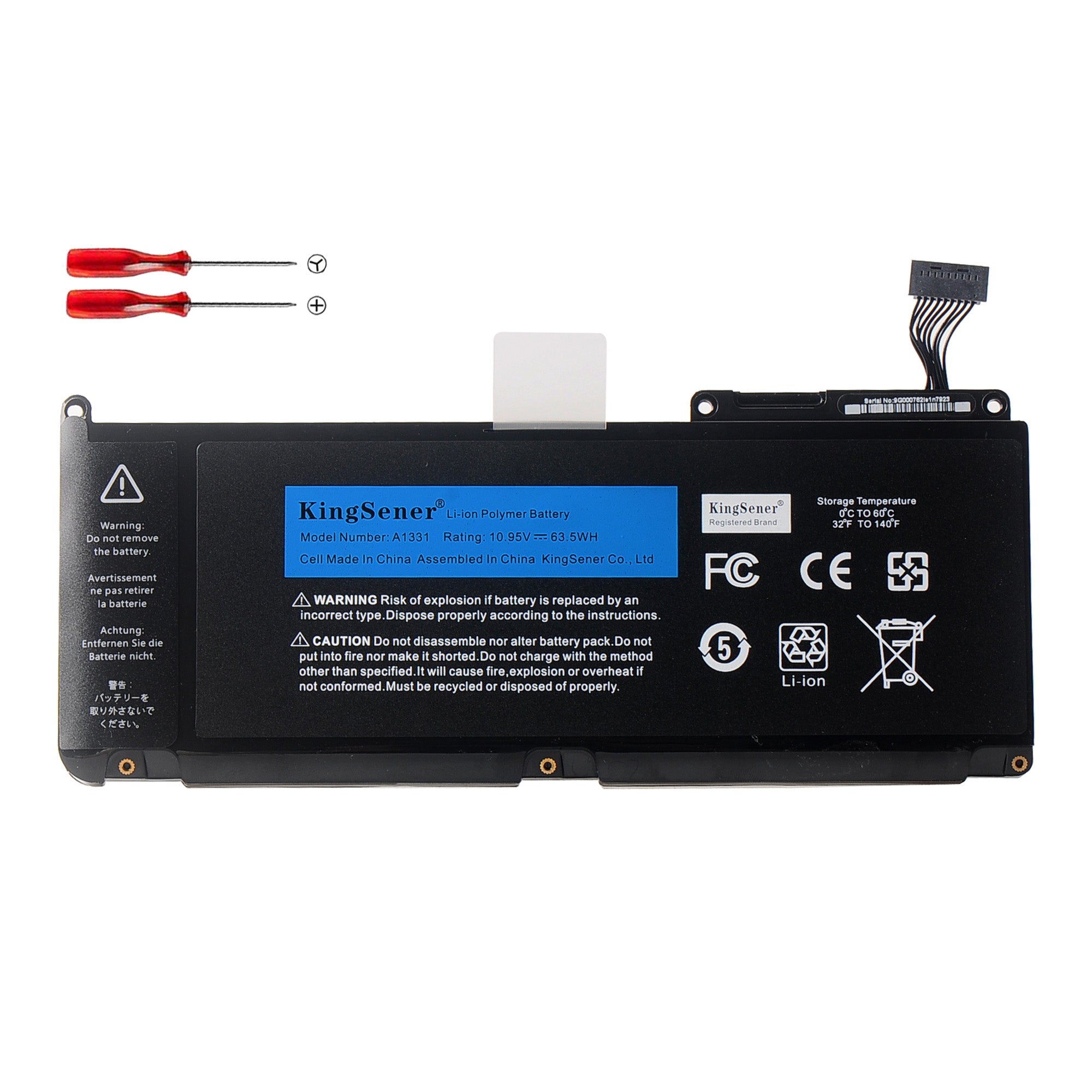 KingSener A1331 10.95V 63.5WH battery for laptop Apple MacBookPro13.3 – BatteryMall.com