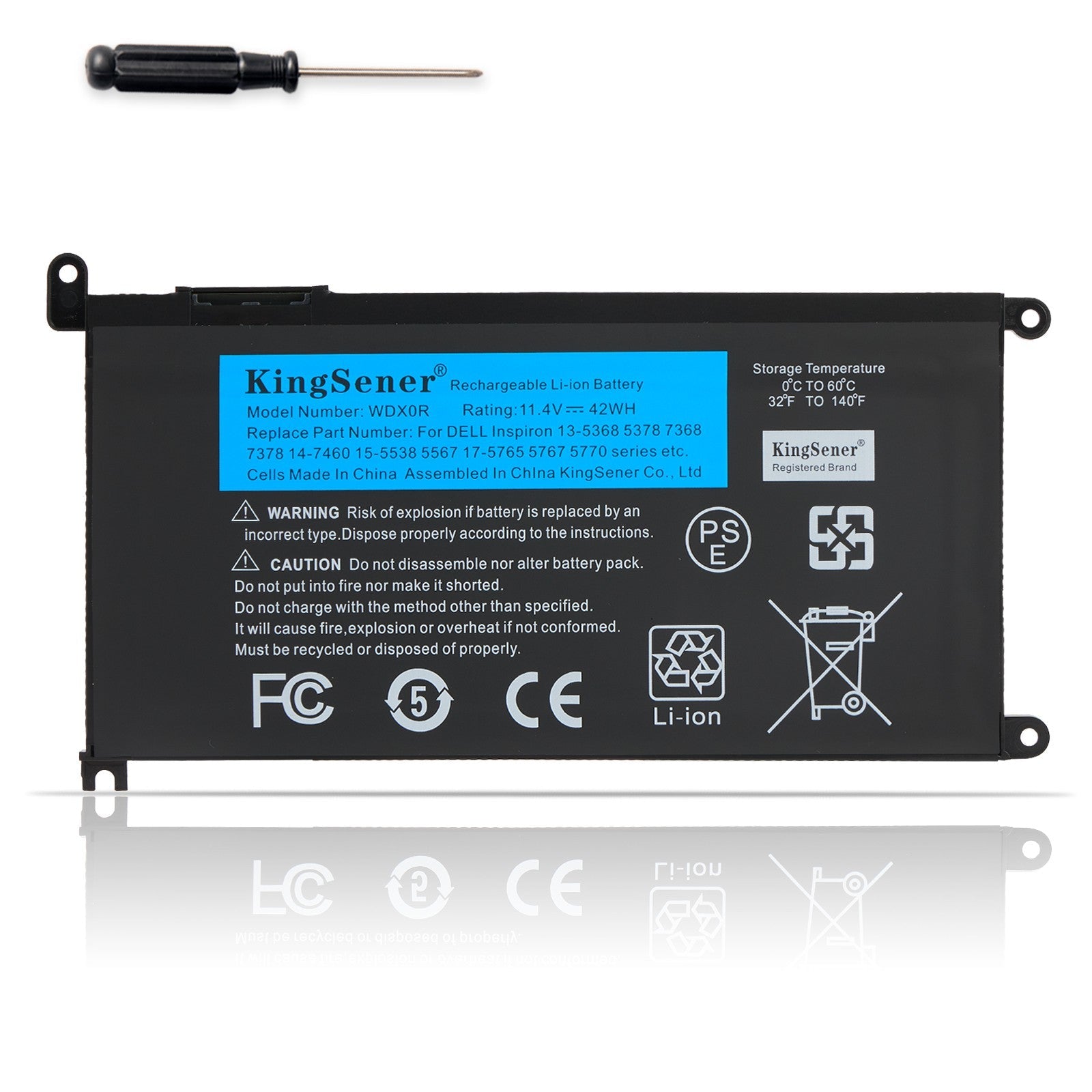 US warehouse KingSener WDXOR Laptop Battery For Dell Inspiron ...