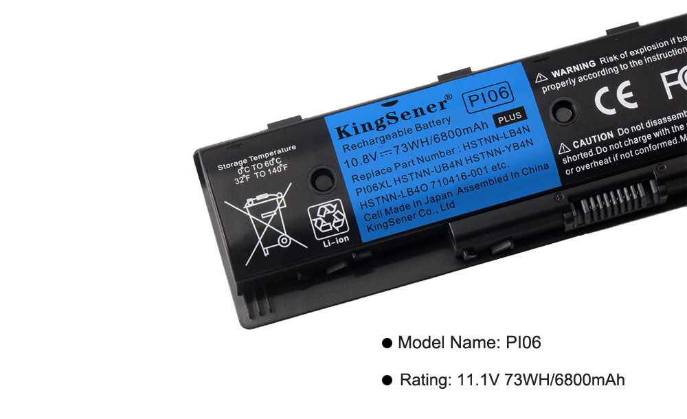 US KingSener PI06 Laptop Battery for HP Pavilion 14 15 Envy 17 17t 17z ...