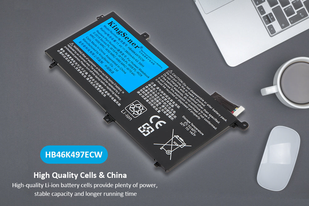 Kingsener HB46K497ECW Laptop Battery For Huawei Matebook MRC-W60 ...