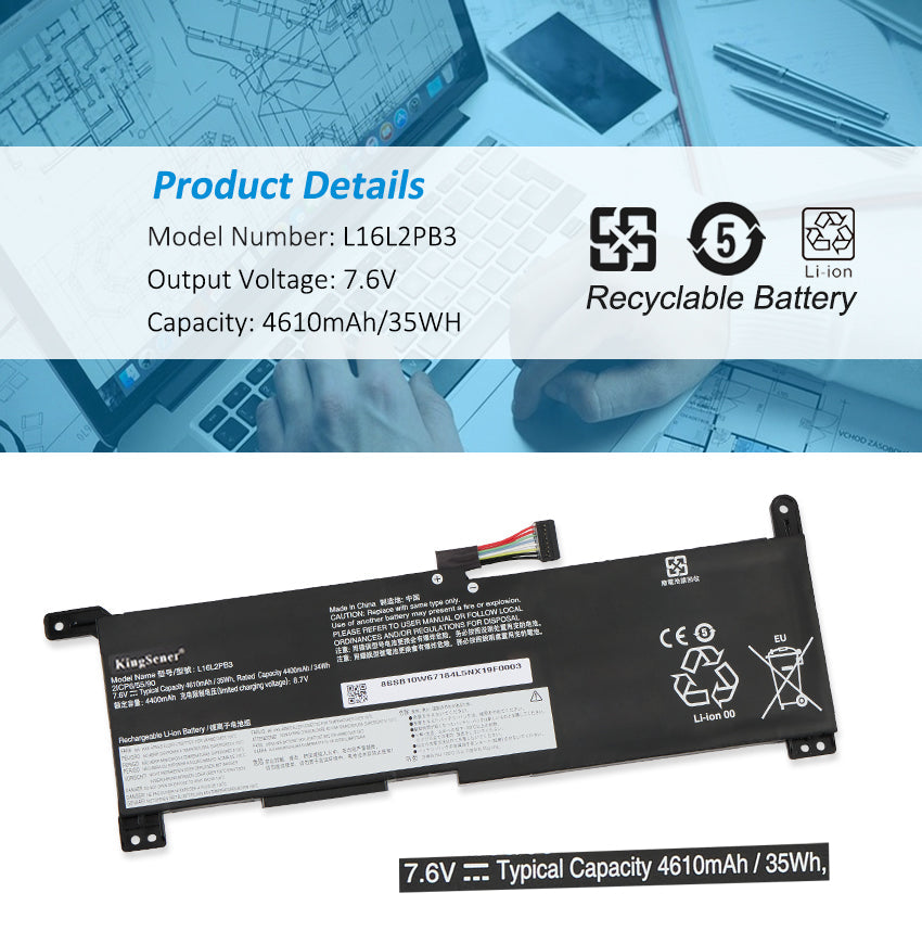 Lenovo L19M2PF0 Laptop Battery For Ideapad Slim 1-14AST-05 1-11AST-05 ...