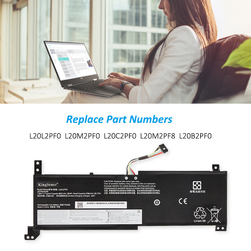 Lenovo L20L2PF0 Battery For IdeaPad 3-14ITL6 3-15ITL6 3-17ITL6 ...