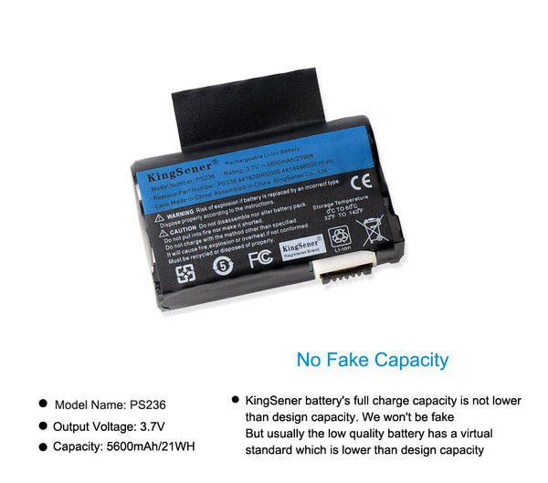 KingSener Li-ion Battery for Getac PS236 PS336 441849800010 5600mAh ...