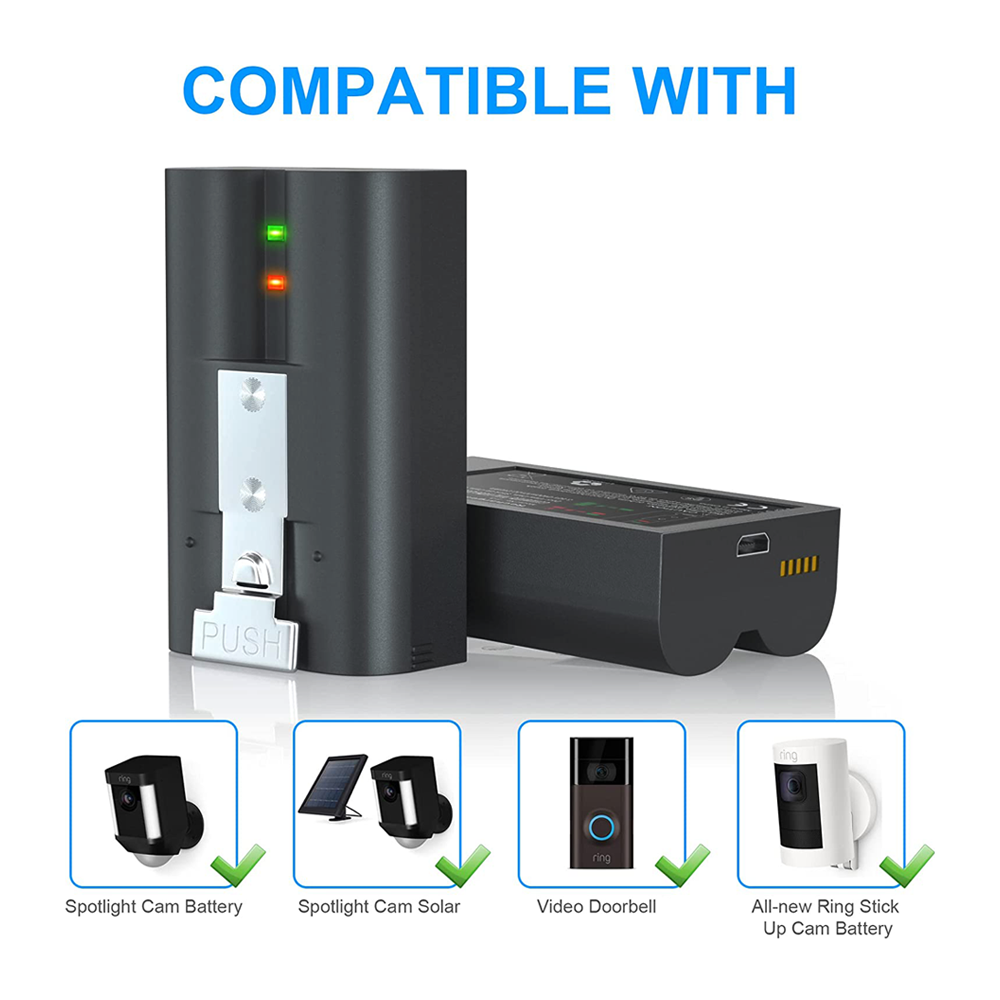 Kingsener Battery Pack Quick Release for Video V4 Doorbell 2 ...