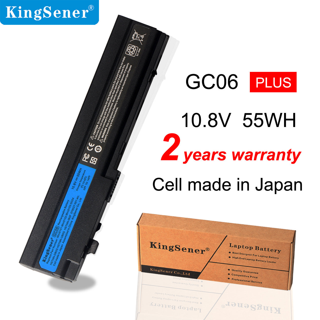 GC06 Laptop Battery for HP Mini 5101 5102 5103 | 55WH 10.8V 6-Cell ...