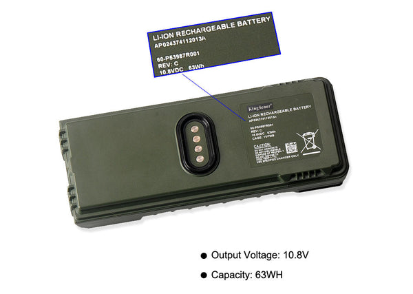 Kingsener AN/PRC-154A walkie-talkie battery For Rifleman Radio LI-ION ...